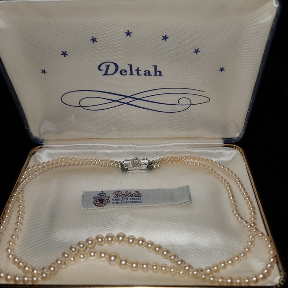 Deltah vintage | Jewelry | Vintage Deltah Simulated Pearl Double Strand ...